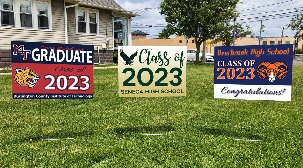 Celebrate the Graduating Class of 2025 with Custom Yard Signs and Banners