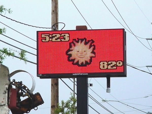 Custom Time & Temperature LED Signs | Image360