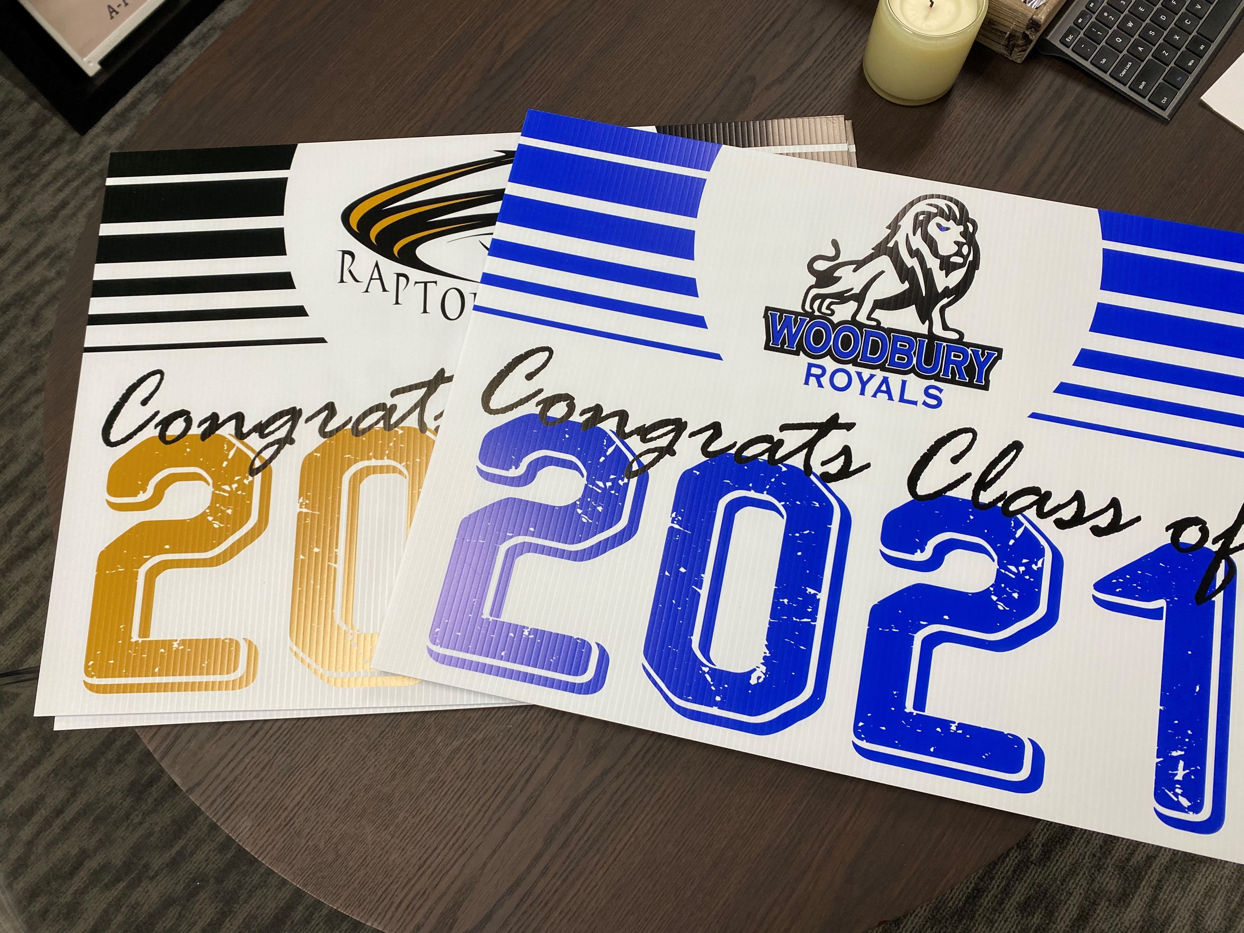Celebrate the Graduating Class of 2022 with Custom Yard Signs and Banners
