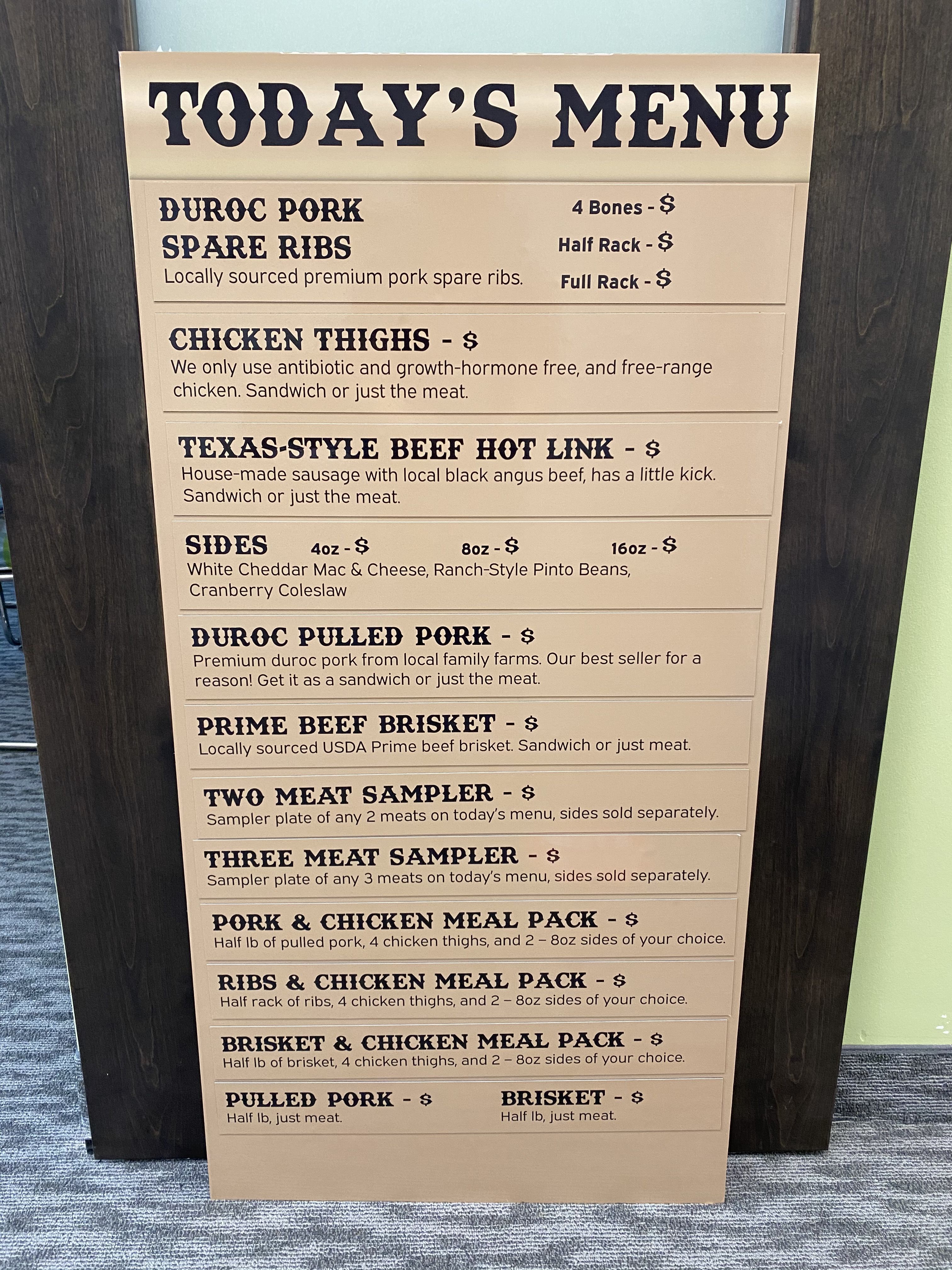 Menu Signs - Custom Menu Signs & Price Boards | Image360 Woodbury