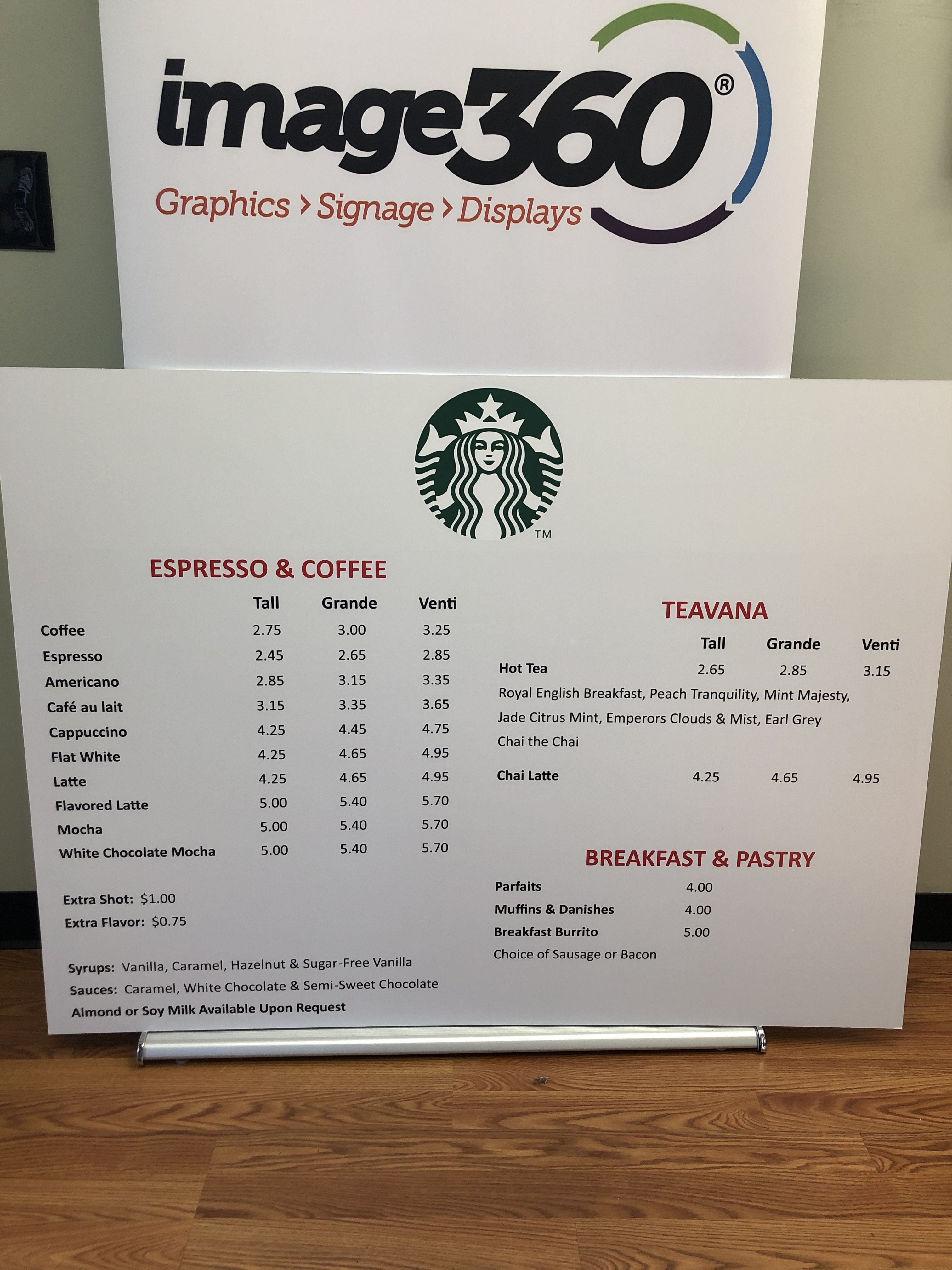 Menu Signs - Custom Menu Signs & Price Boards | Image360 North Raleigh ...